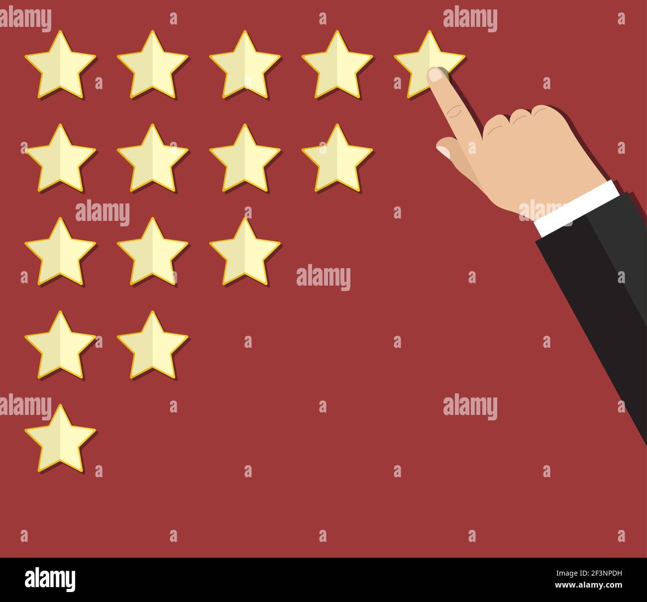 cartoon hand gives a star rating Stock Vector Image & Art - Alamy