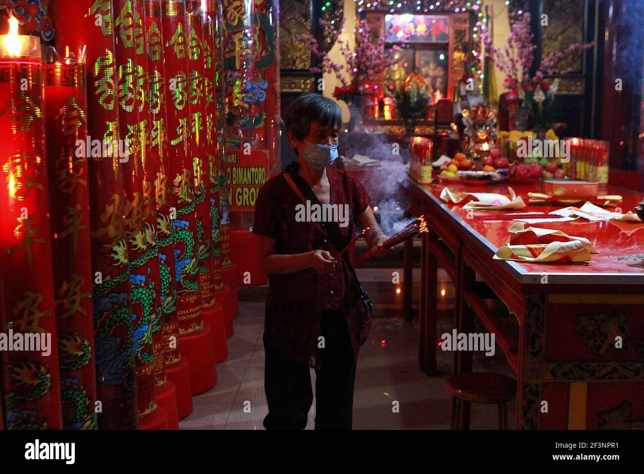 Chinese Lunar New Year Amid COVID-19 Pandemic In Yogyakarta Stock Photo ...