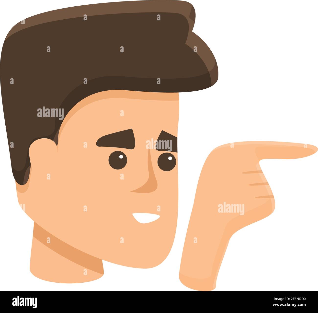 Boy touching icon. Cartoon of boy touching vector icon for web design ...