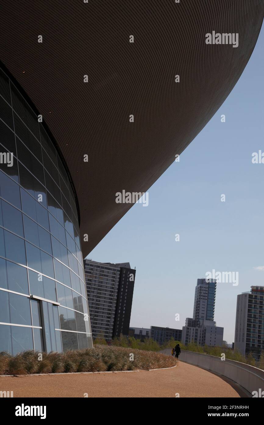 Part of projecting canopy of aquatic centre | Architect: Zaha Hadid ...