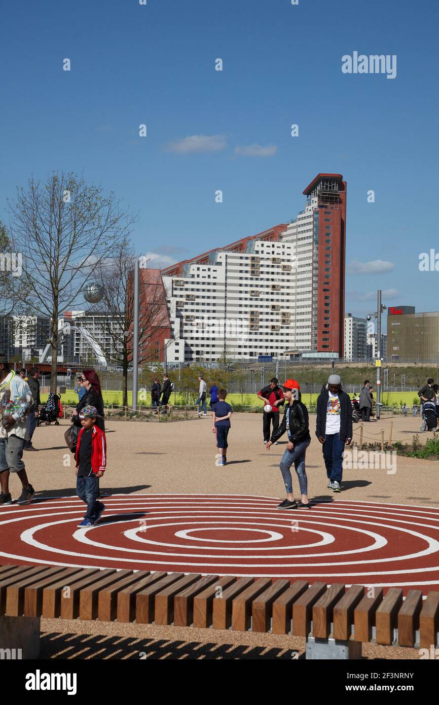 Student housing block beyond the play area | Architect: BDP | Stock ...
