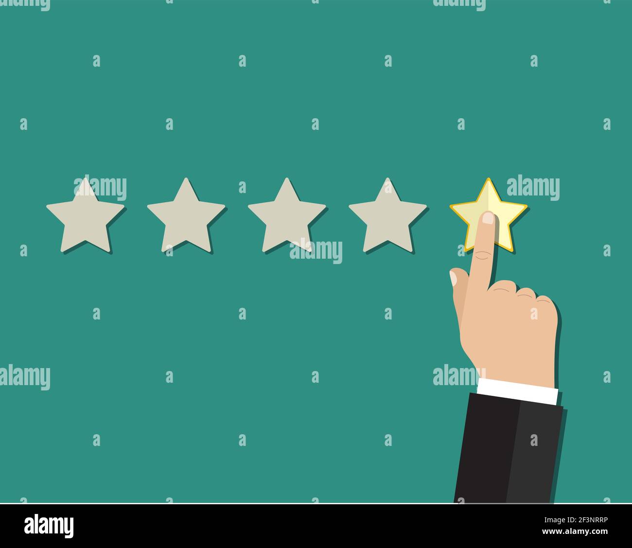 cartoon hand gives a star rating Stock Vector Image & Art - Alamy