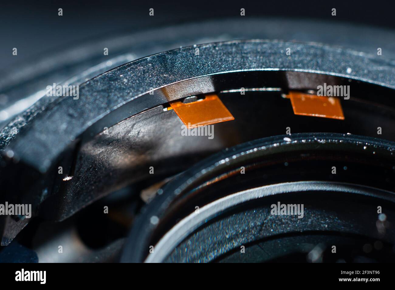 Lens contact block on the back side, lens service repair close-up Stock ...