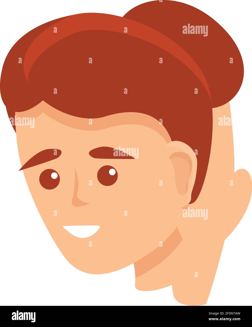 Hearing sense icon. Cartoon of hearing sense vector icon for web design ...