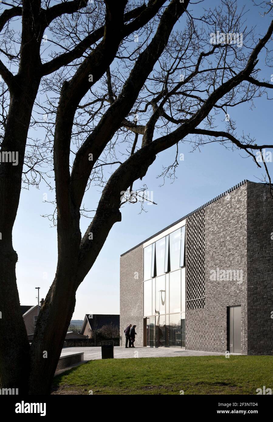 Battle of Bannockburn Visitors Centre, Stirling, Scotland, UK. A modern ...