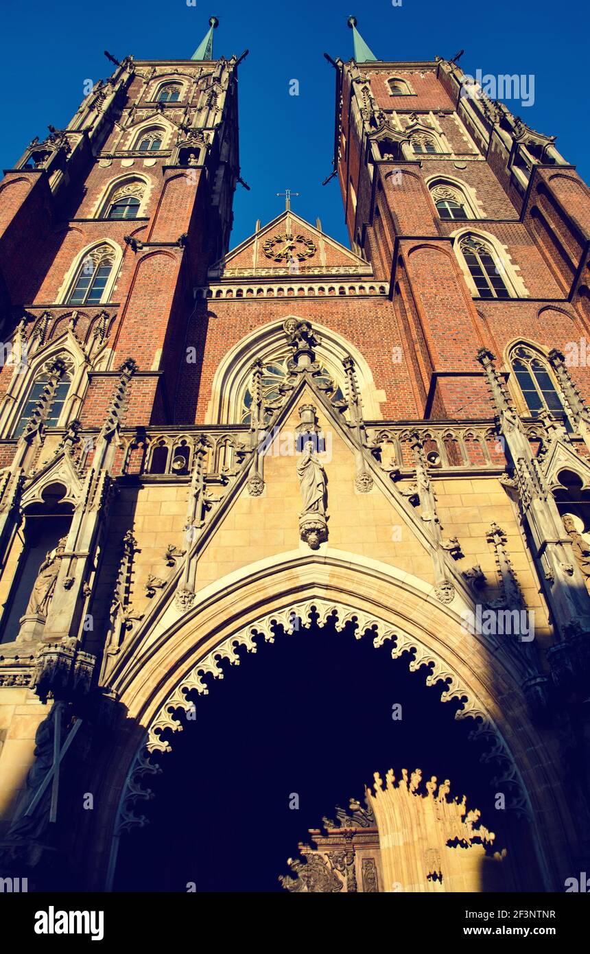 cathedral church in wroclaw, poland Stock Photo - Alamy