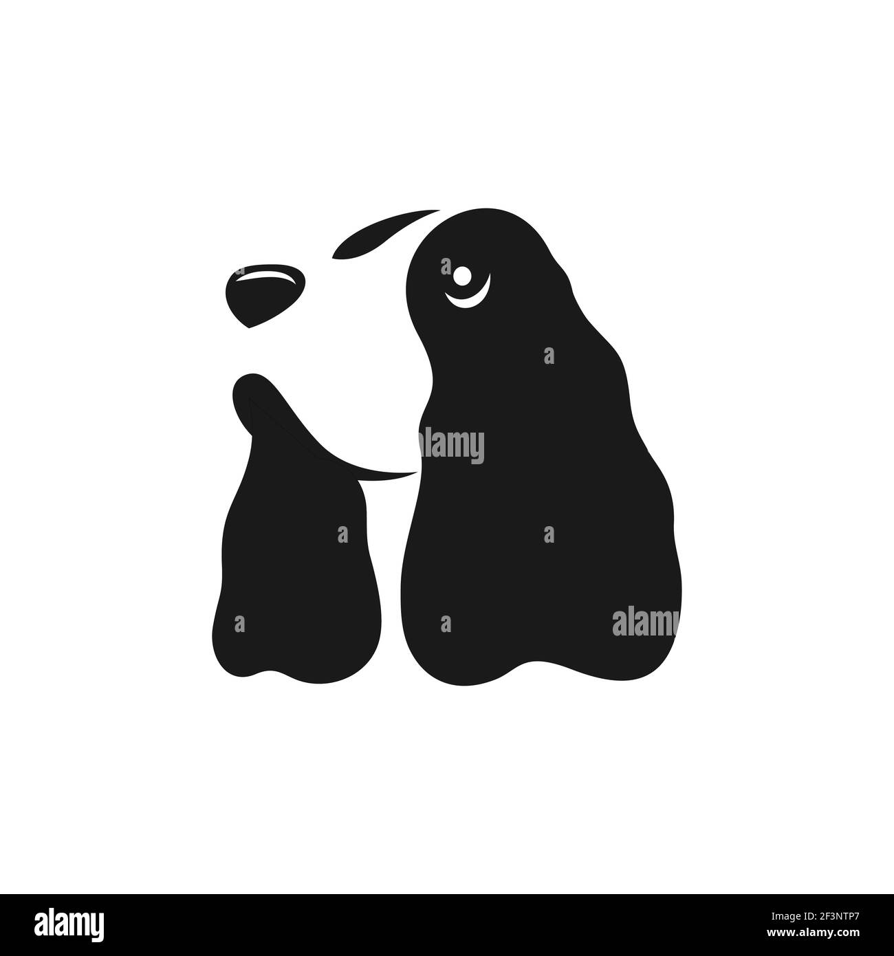 Modern dog english cocker spaniel logo. Vector illustration Stock ...