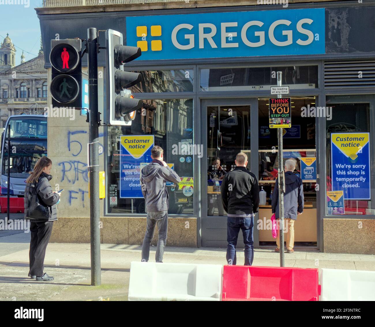 Queue for greggs hi-res stock photography and images - Alamy