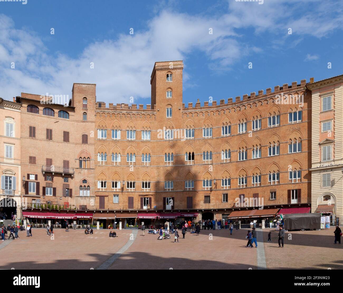 Siena is a red-bricked medieval city in Tuscany, full of Gothic ...