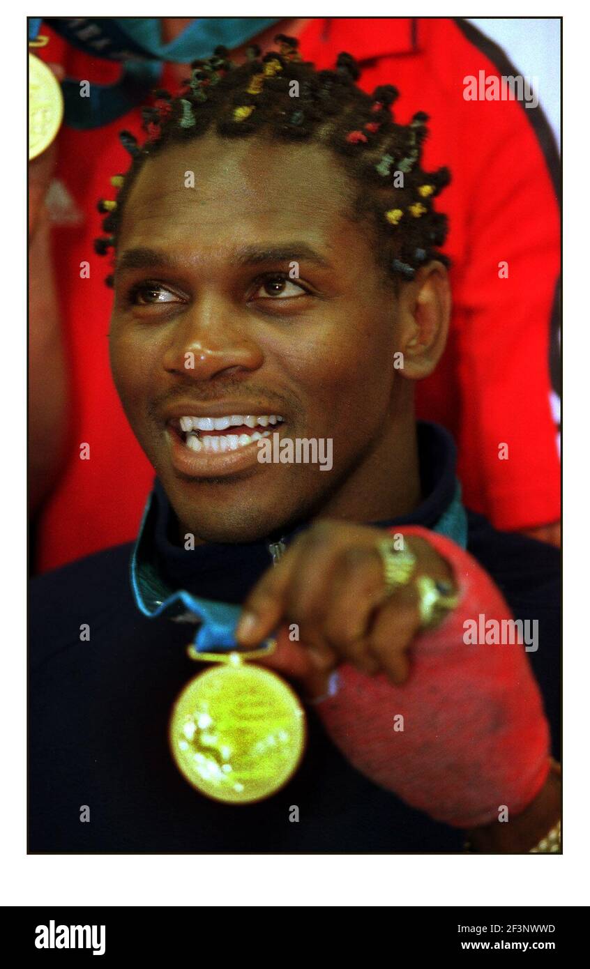 British Olympic Medalists arrive home at Heathrow airport....Audley ...
