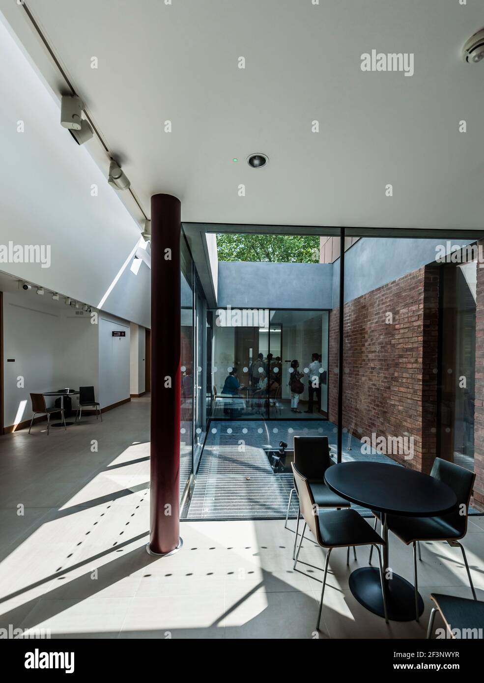 Courtyard and atrium of the Kingston Quaker Centre Stock Photo - Alamy