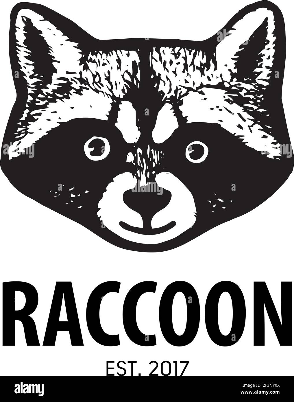 Sign of raccoon. Wild animal symbol for company or sports team ...