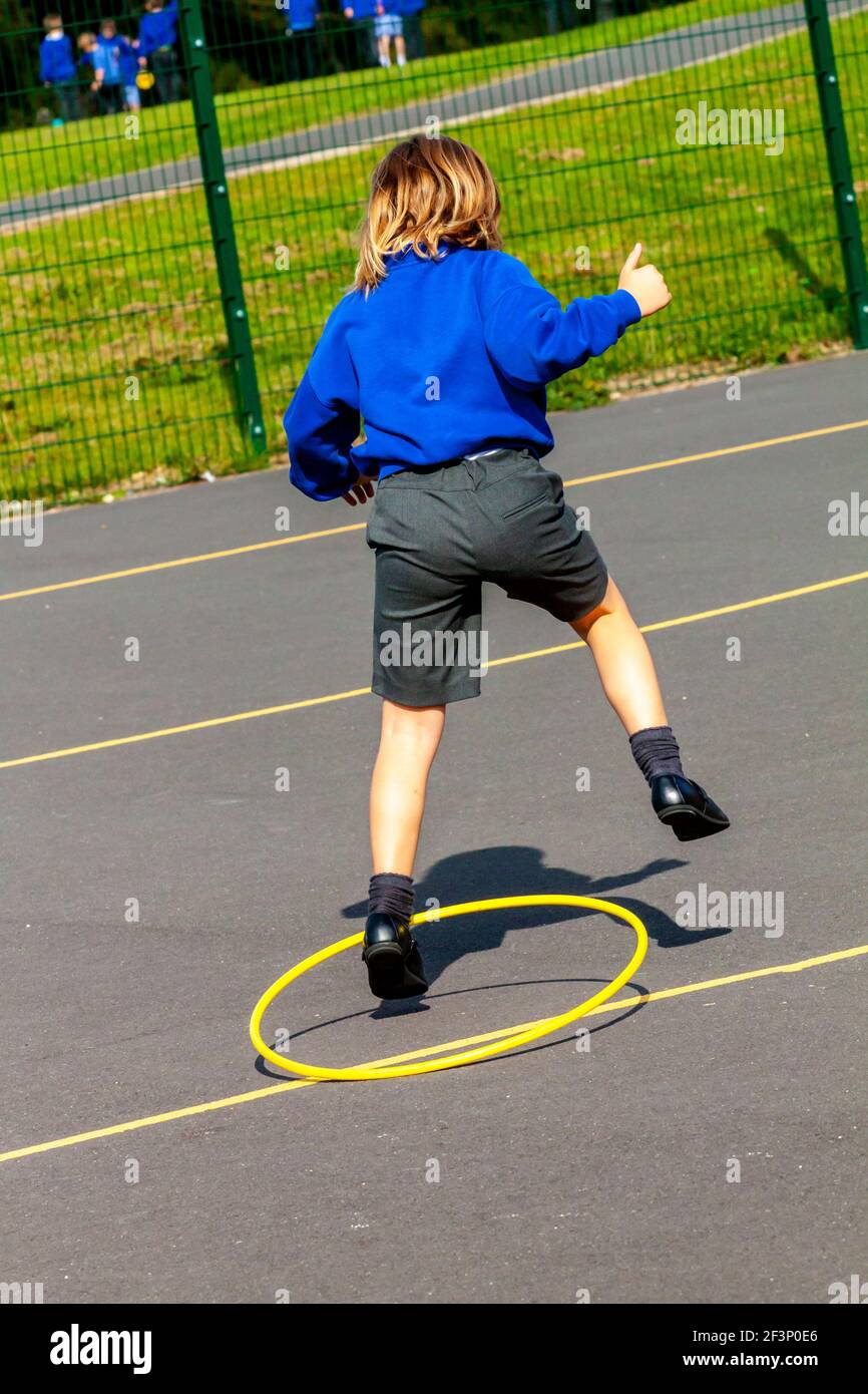 School outside playground hi-res stock photography and images - Alamy