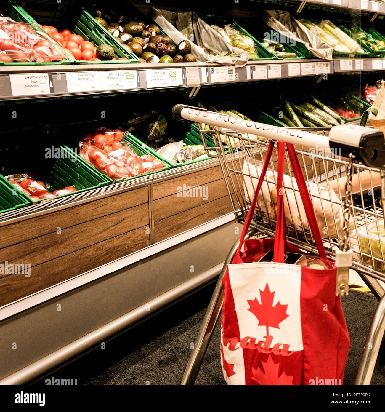 London UK, March 17 2021, Fresh Vegetables Produce In Waitrose ...