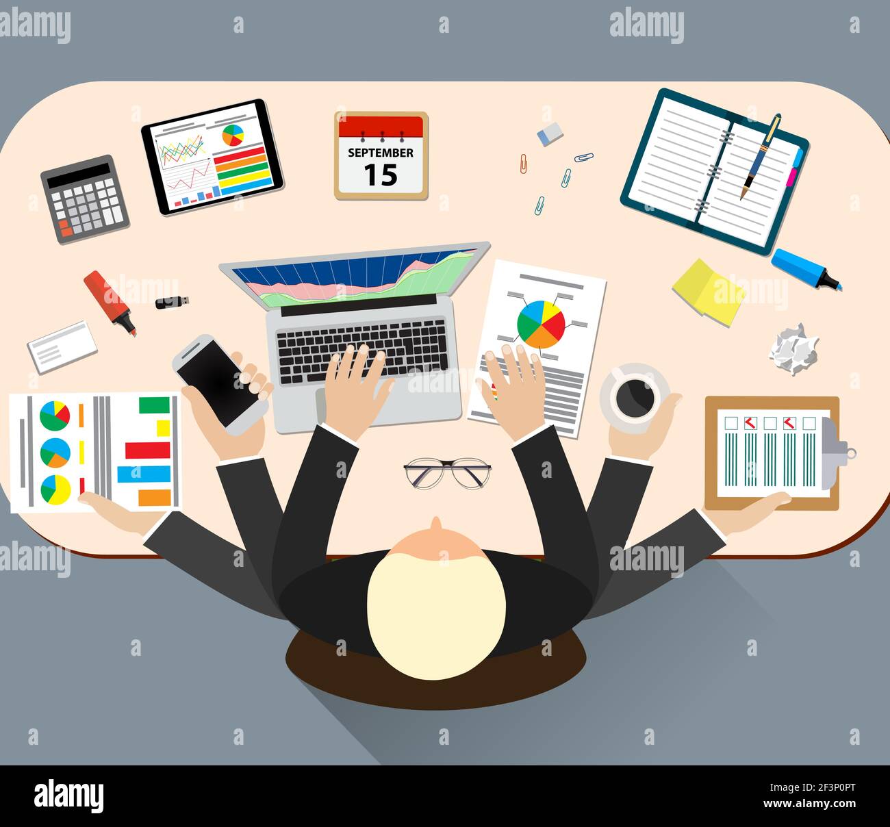 Office job stress work Stock Vector Image & Art - Alamy