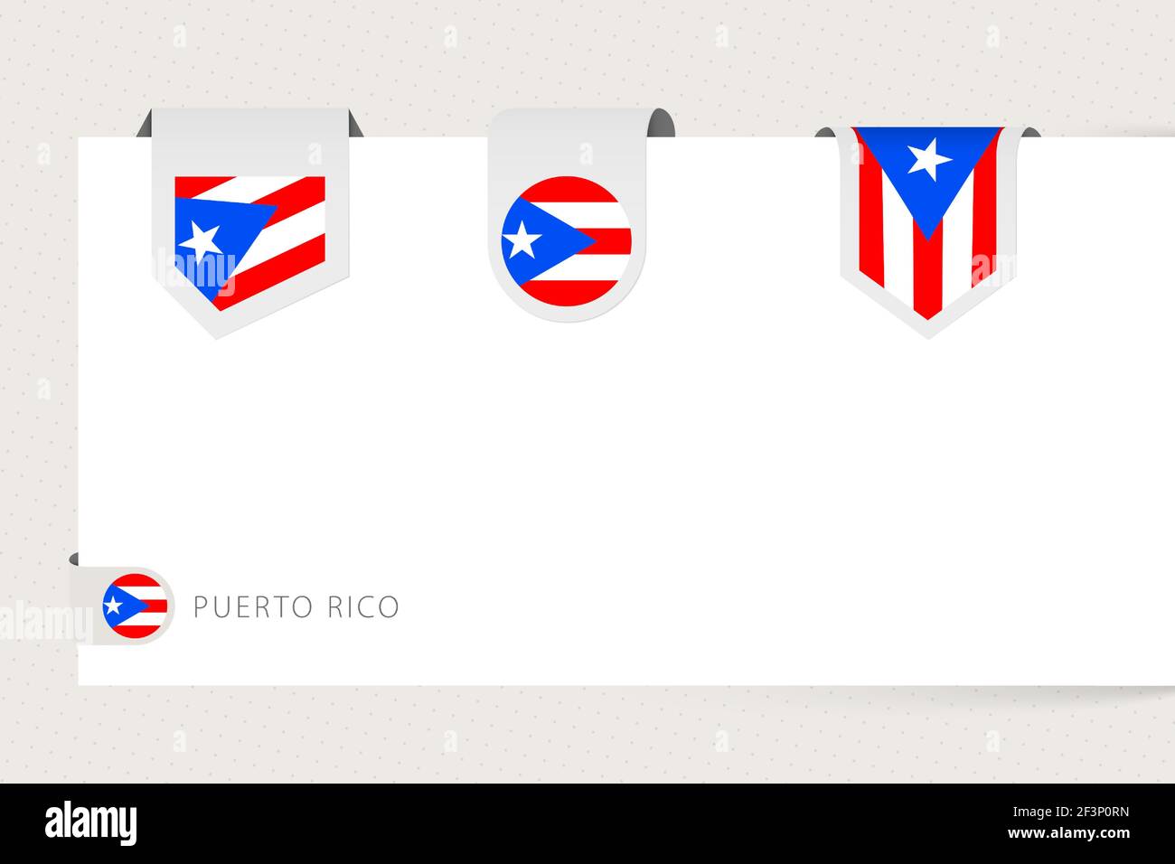 Puerto rico flag ribbon hi-res stock photography and images - Alamy