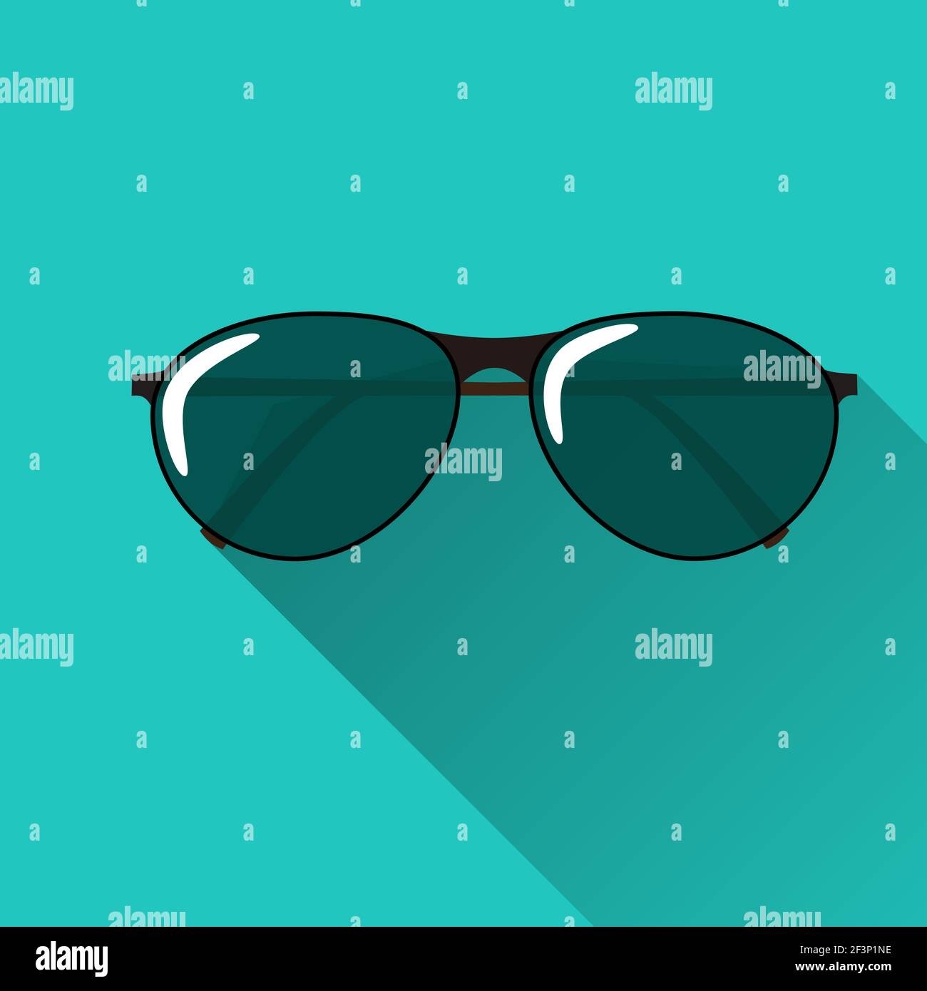Sunglasses icon simple illustration Stock Vector Images - Alamy