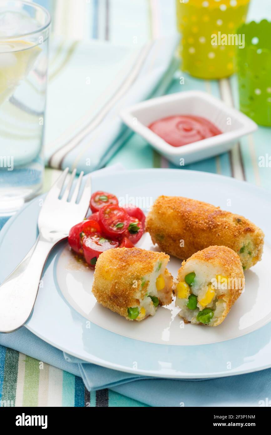 Vegetable croquette hi-res stock photography and images - Alamy