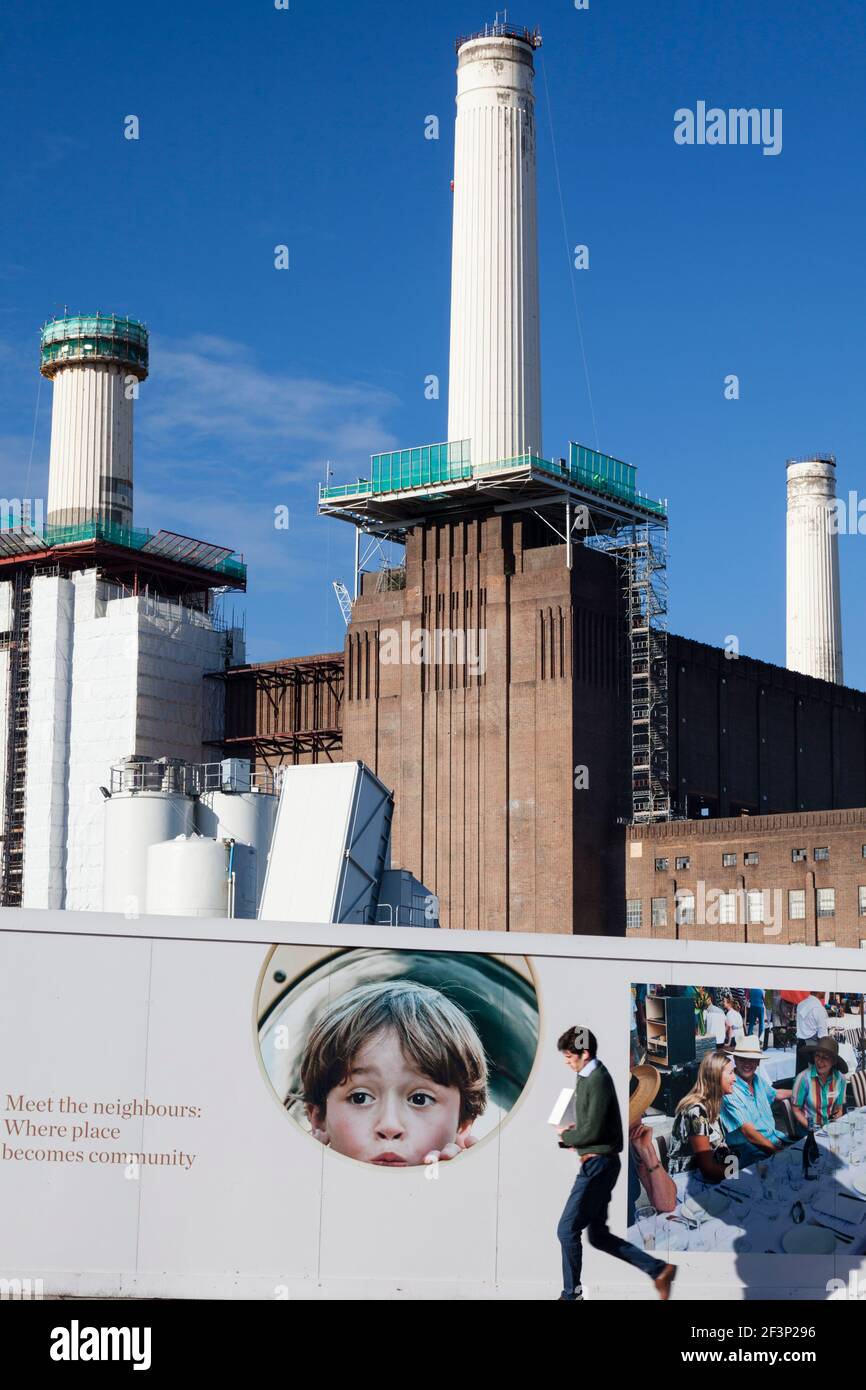 Battersea Power Station redevelopment at the start of Phase 3 ...