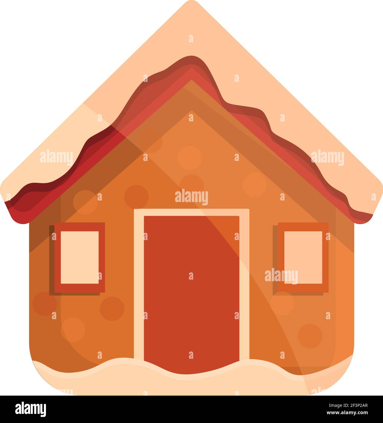 Christmas gingerbread house icon. Cartoon of christmas gingerbread ...