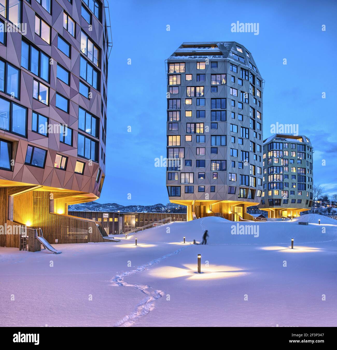 Residential high-rise buildings, accommodation with modern and ...