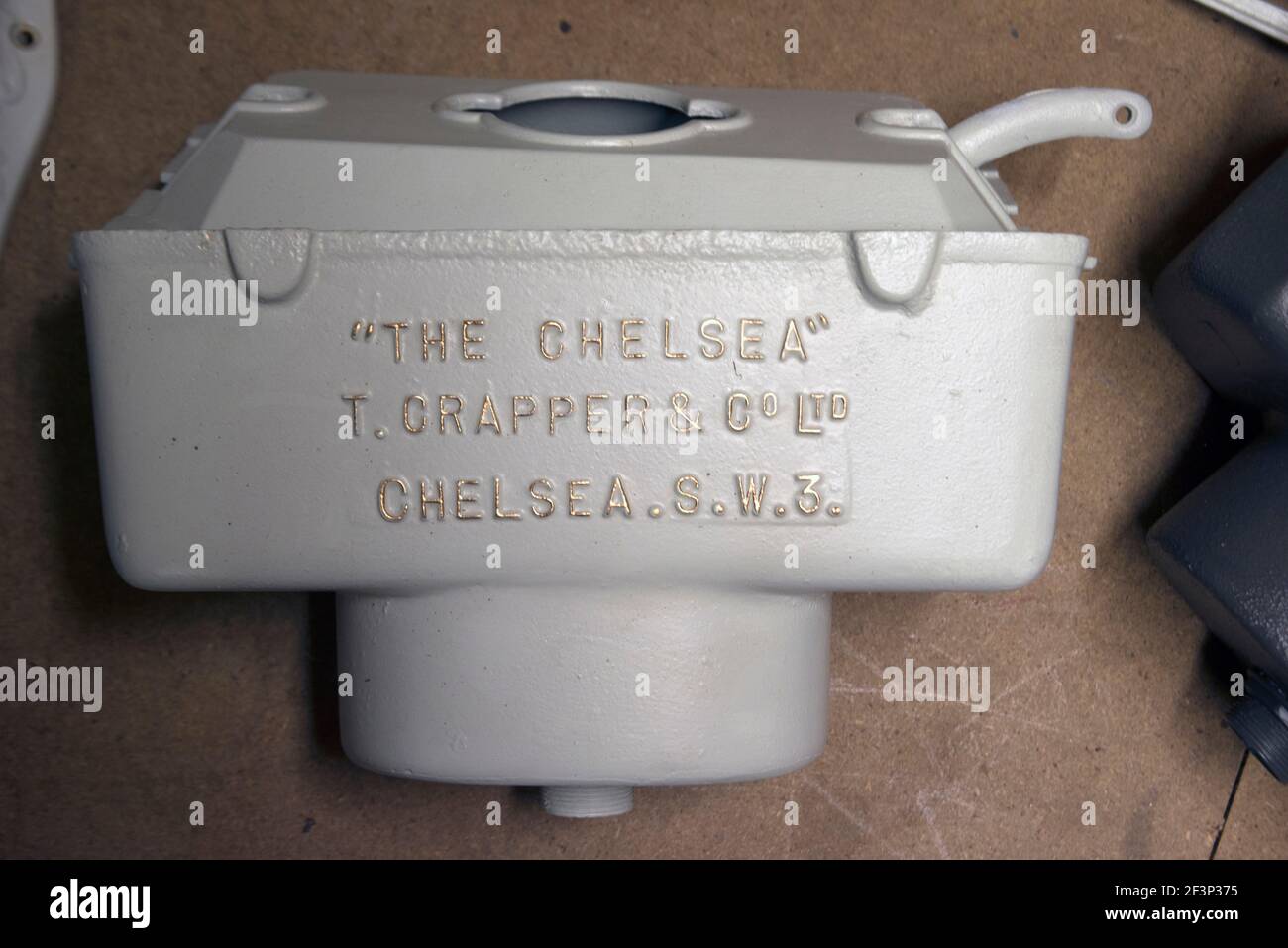 Old style toilet cistern from the Thomas Crapper Collection, Stratford ...