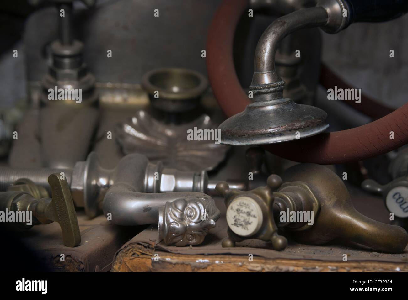 Old taps from thomas crapper collection hi-res stock photography and ...