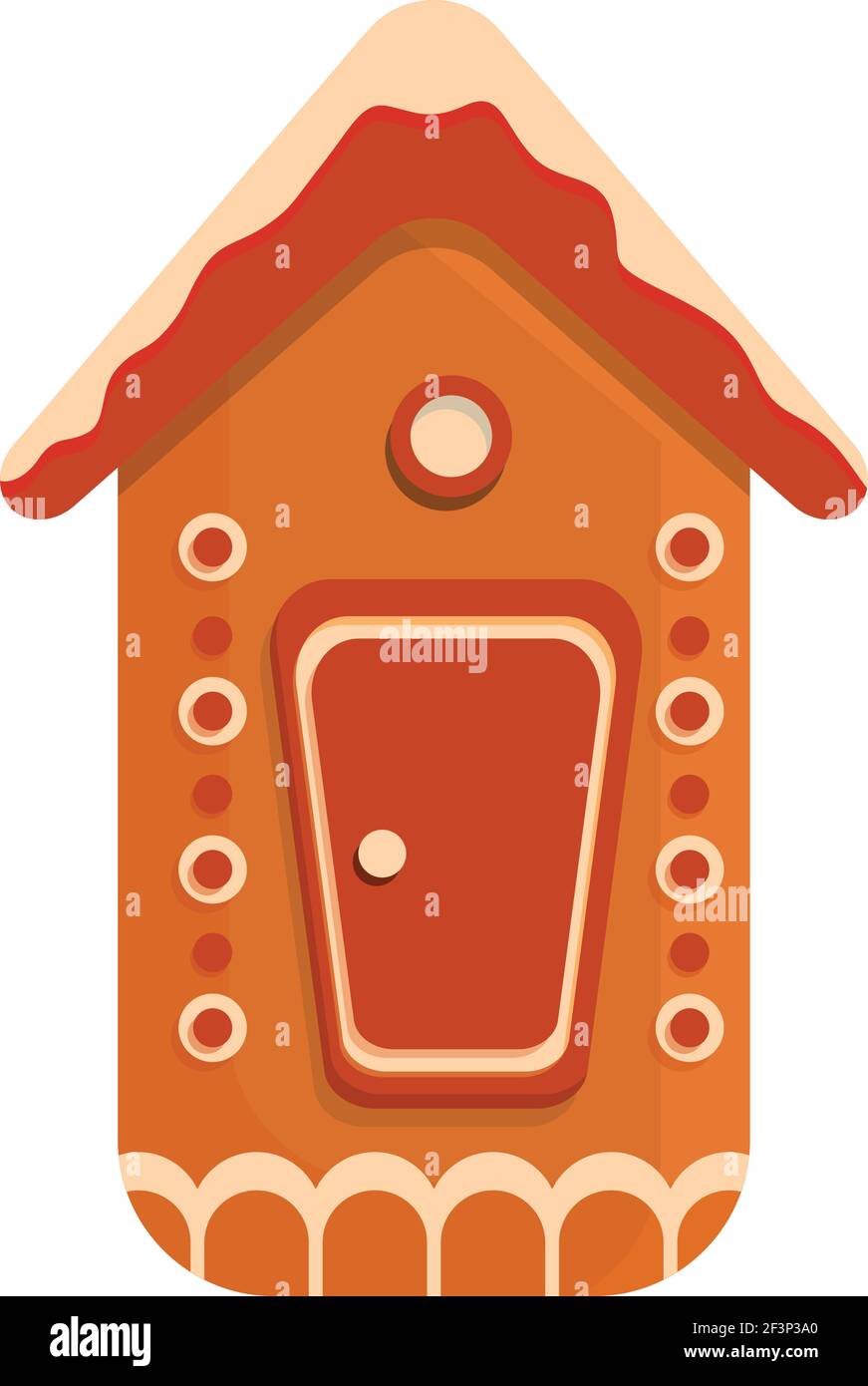 Street gingerbread house icon. Cartoon of street gingerbread house ...