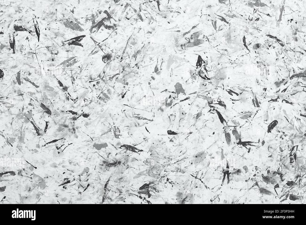 Abstract monochrome paint background texture. Brushstrokes of paint ...
