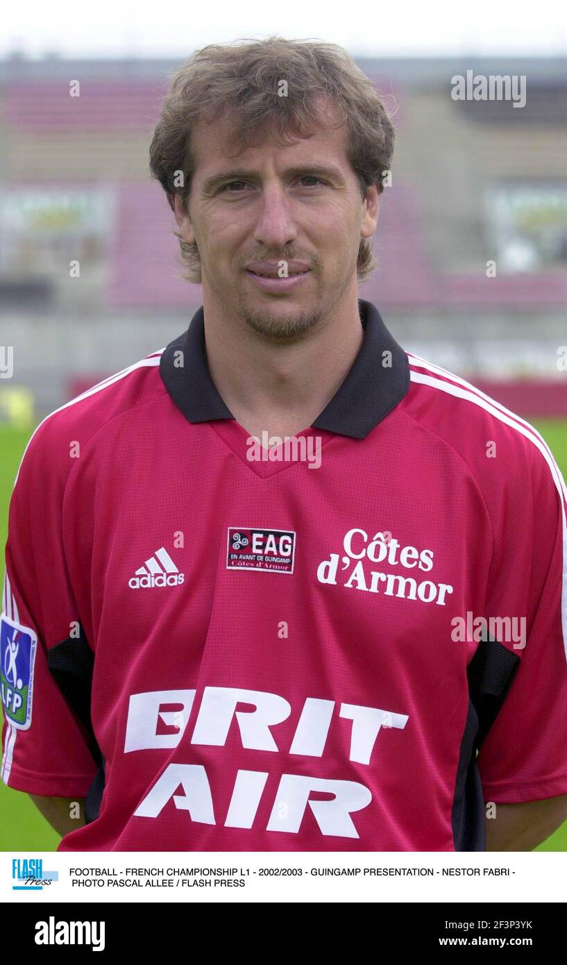 FOOTBALL - FRENCH CHAMPIONSHIP L1 - 2002/2003 - GUINGAMP PRESENTATION - NESTOR FABRI - PHOTO ...