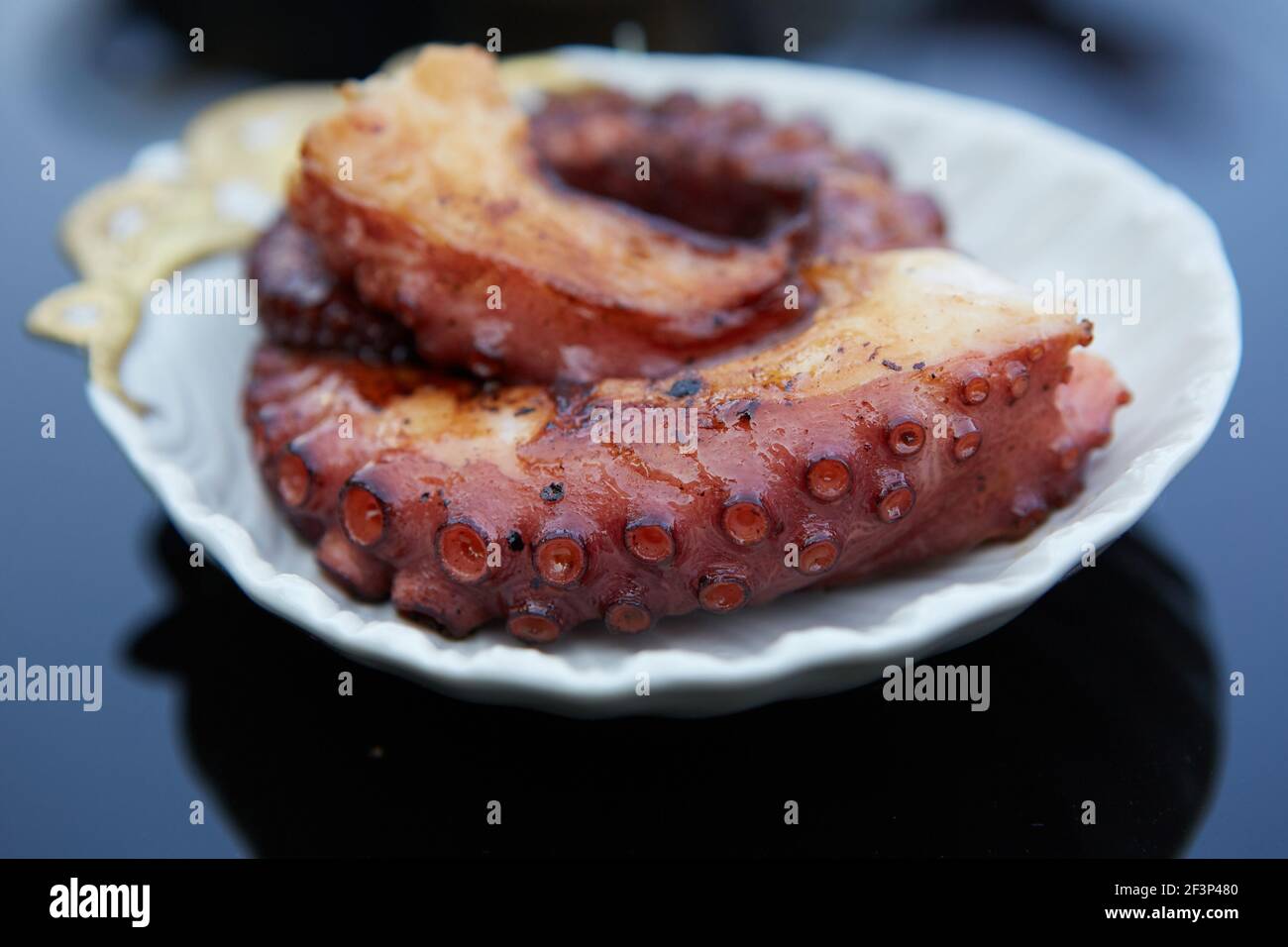 Grilled octopus, octopus, sun dried octopus, tentacles, charcoal ...