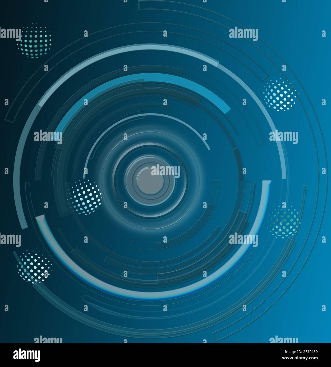 interface technology, Technology abstract design on blue. Illustration ...