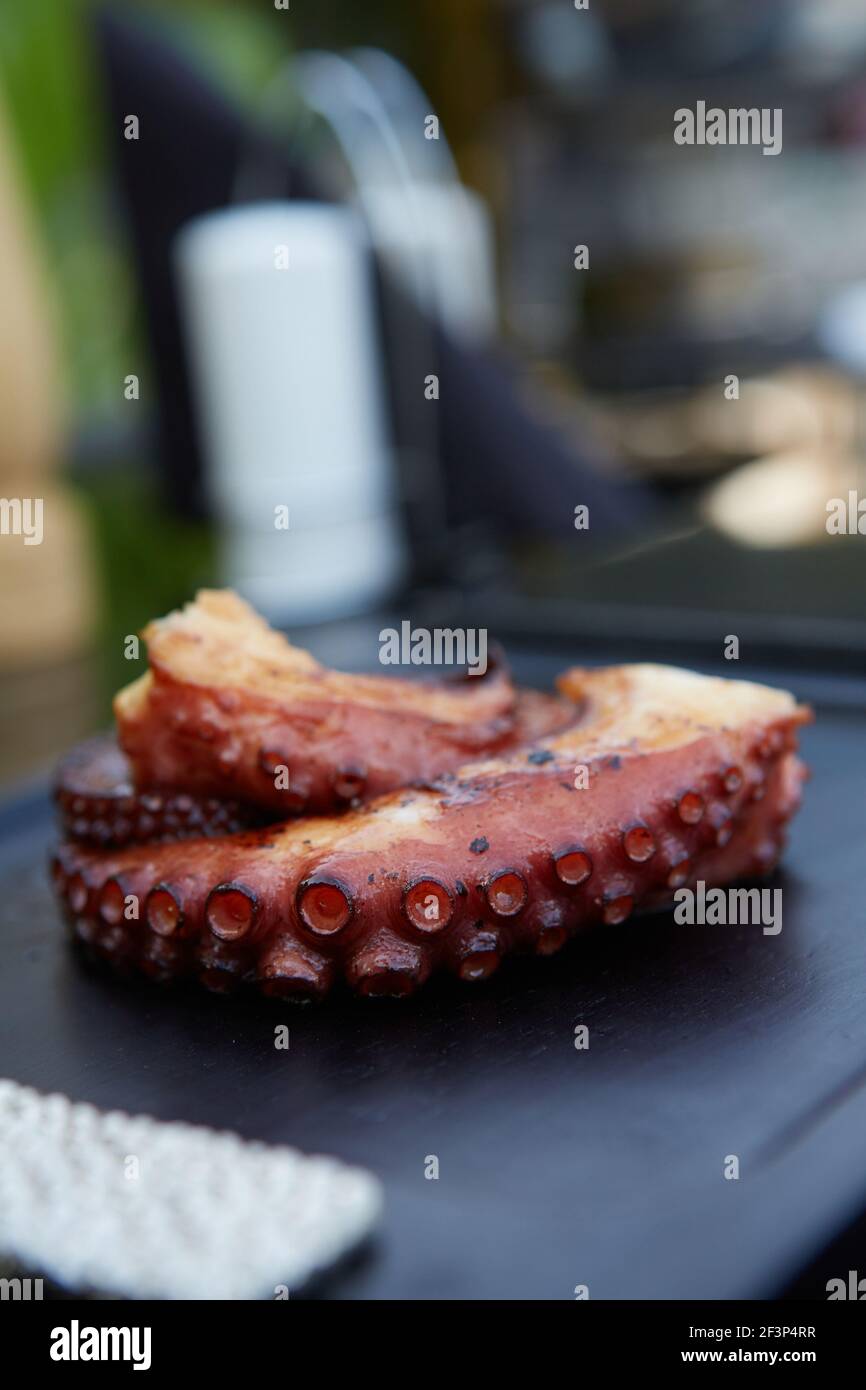 Grilled octopus, octopus, sun dried octopus, tentacles, charcoal ...