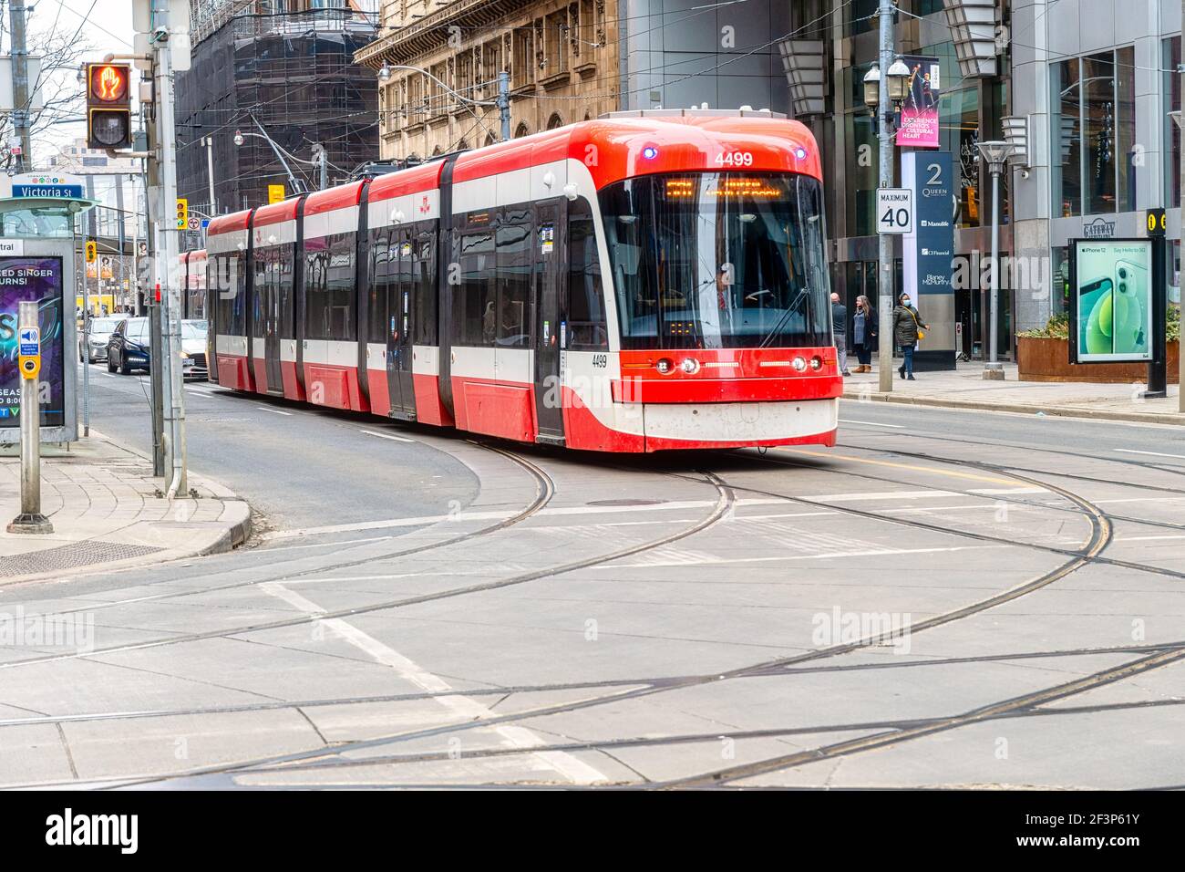 Bombardier Tramway or Streetcar, Toronto, Canada Stock Photo - Alamy