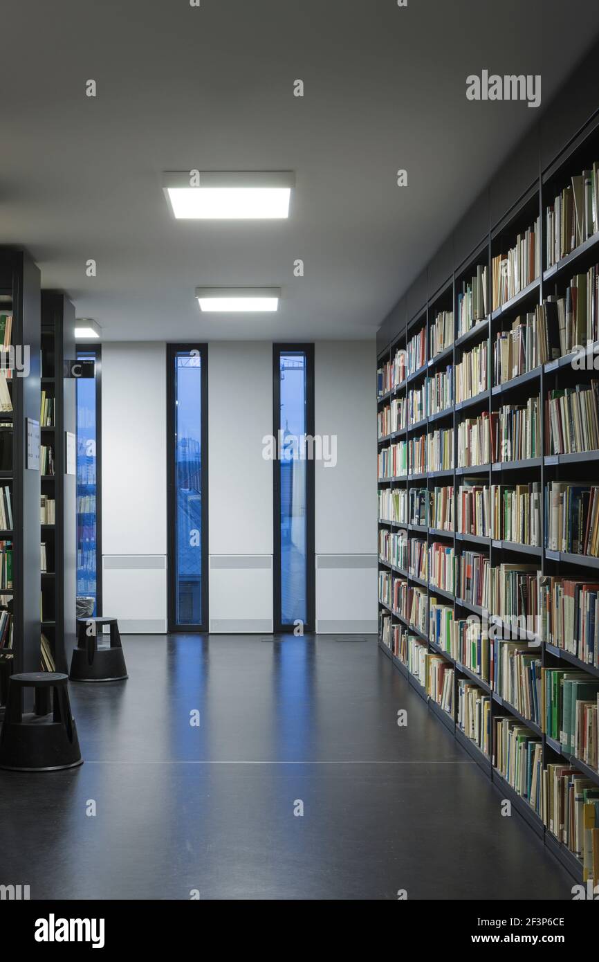 Jacob-und-Wilhelm-Grimm-Zentrum, Berlin, Germany, by Max Dudler Stock ...