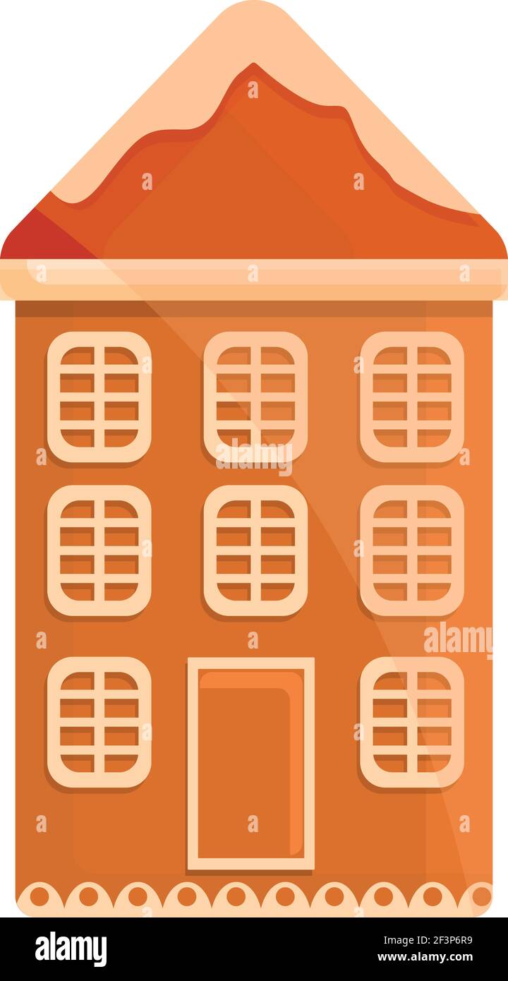 December gingerbread icon. Cartoon of december gingerbread vector icon ...