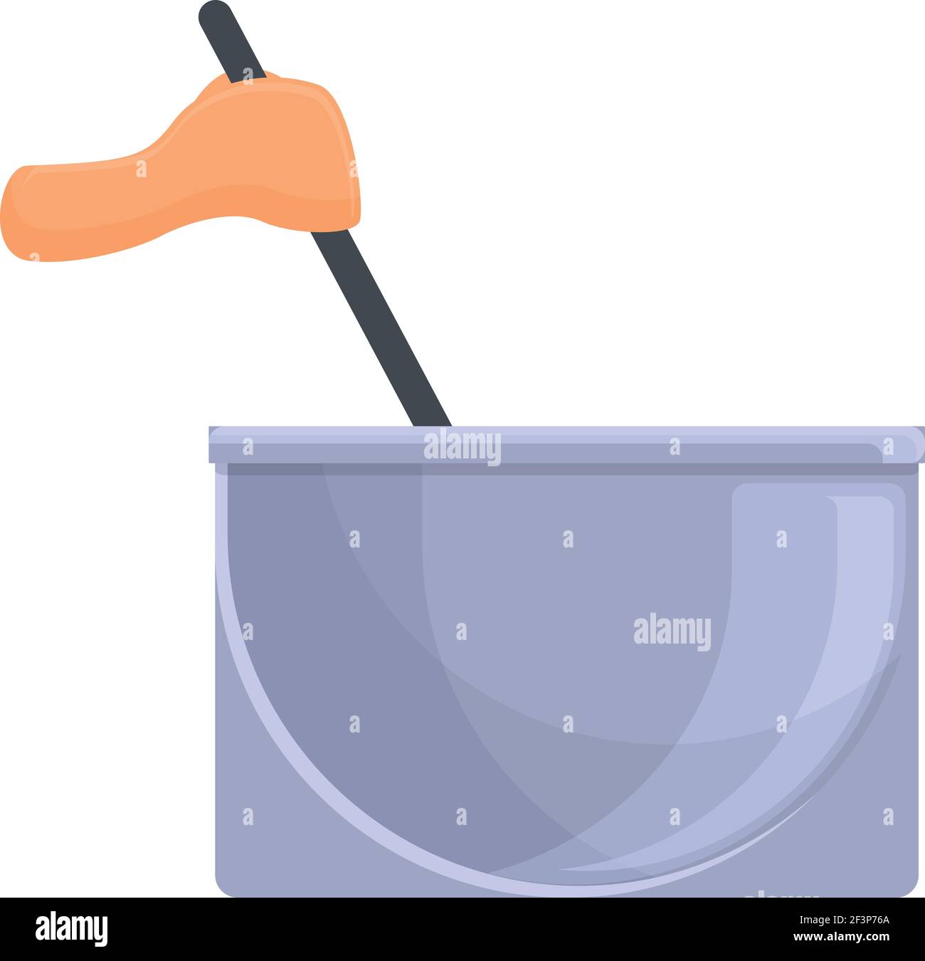 Mix food pan icon. Cartoon of mix food pan vector icon for web design ...
