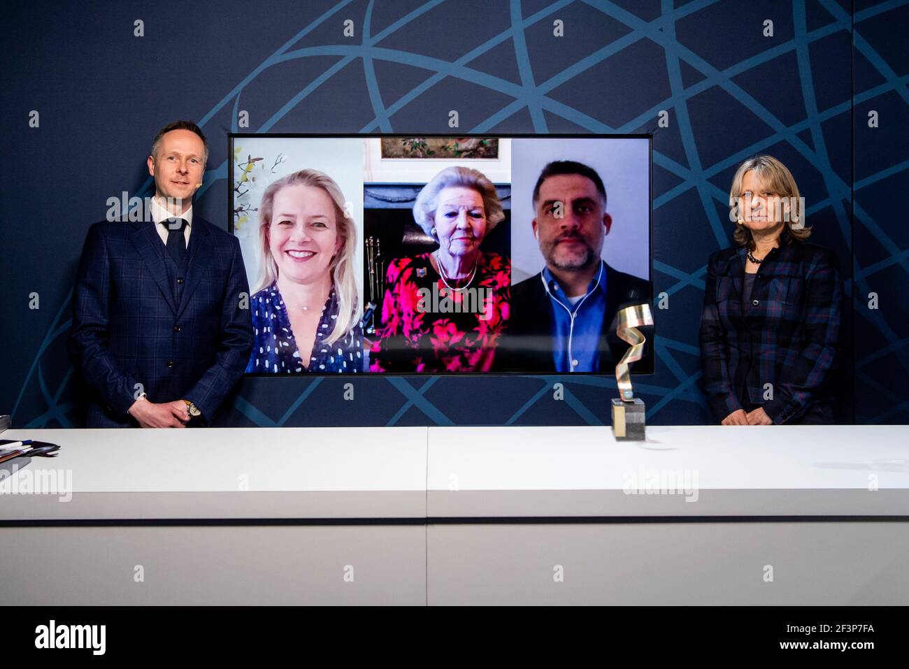 Princess Beatrix and Princess Mabel present online at the presentation ...