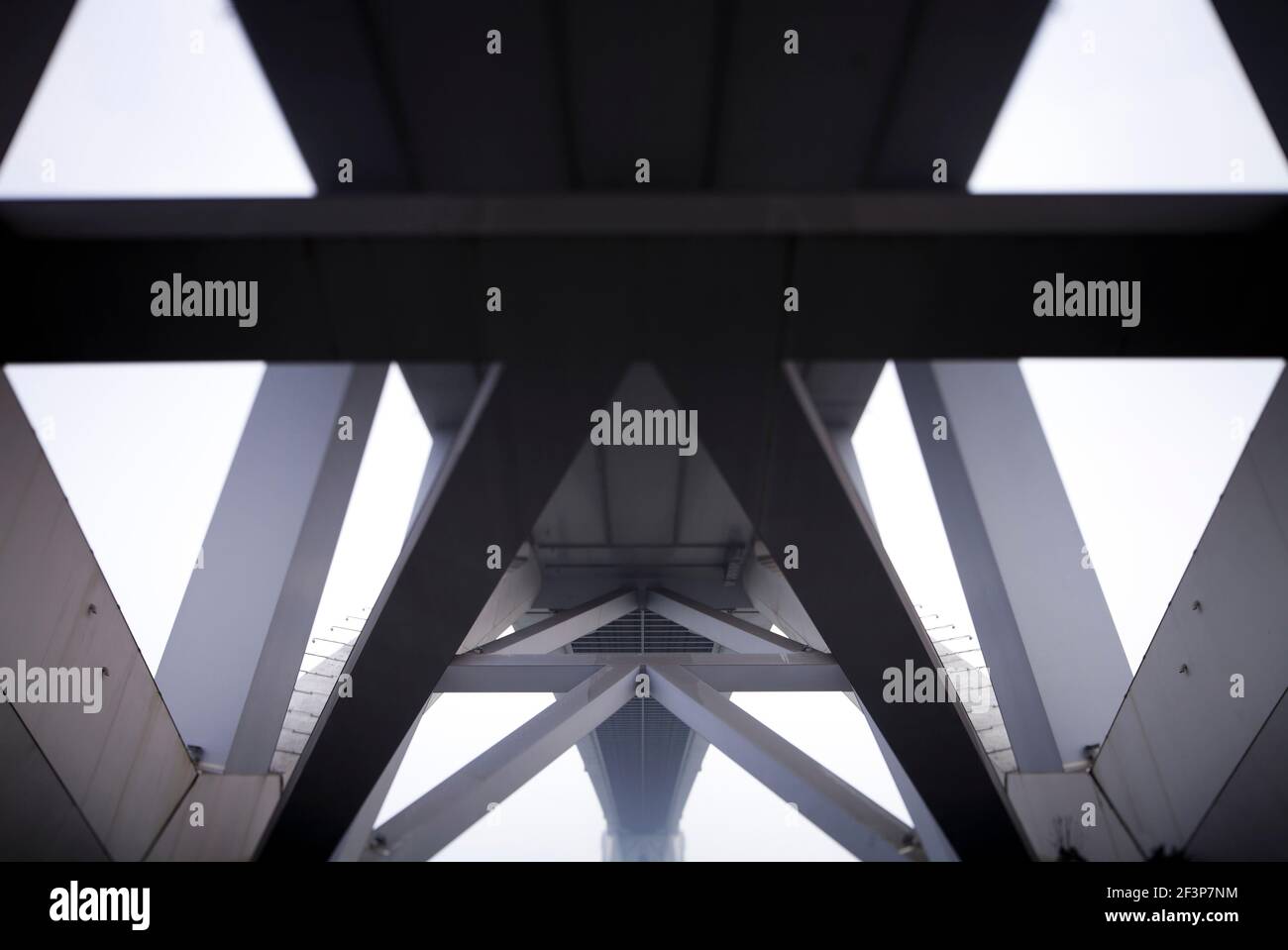 Monolithic abstract image of underneath of bridge engineering - Lupu ...