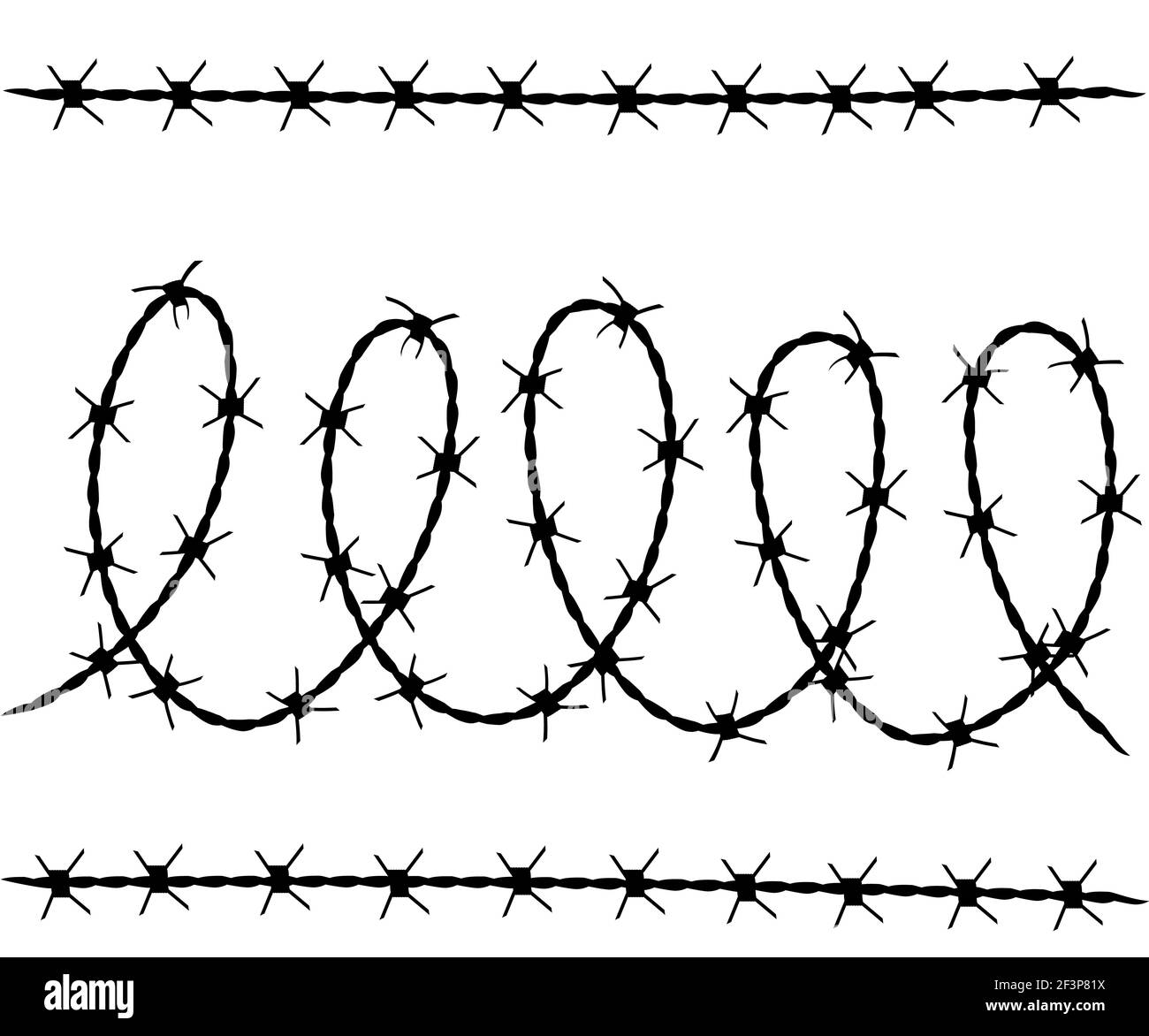 Urban barbed wire Cut Out Stock Images & Pictures - Alamy
