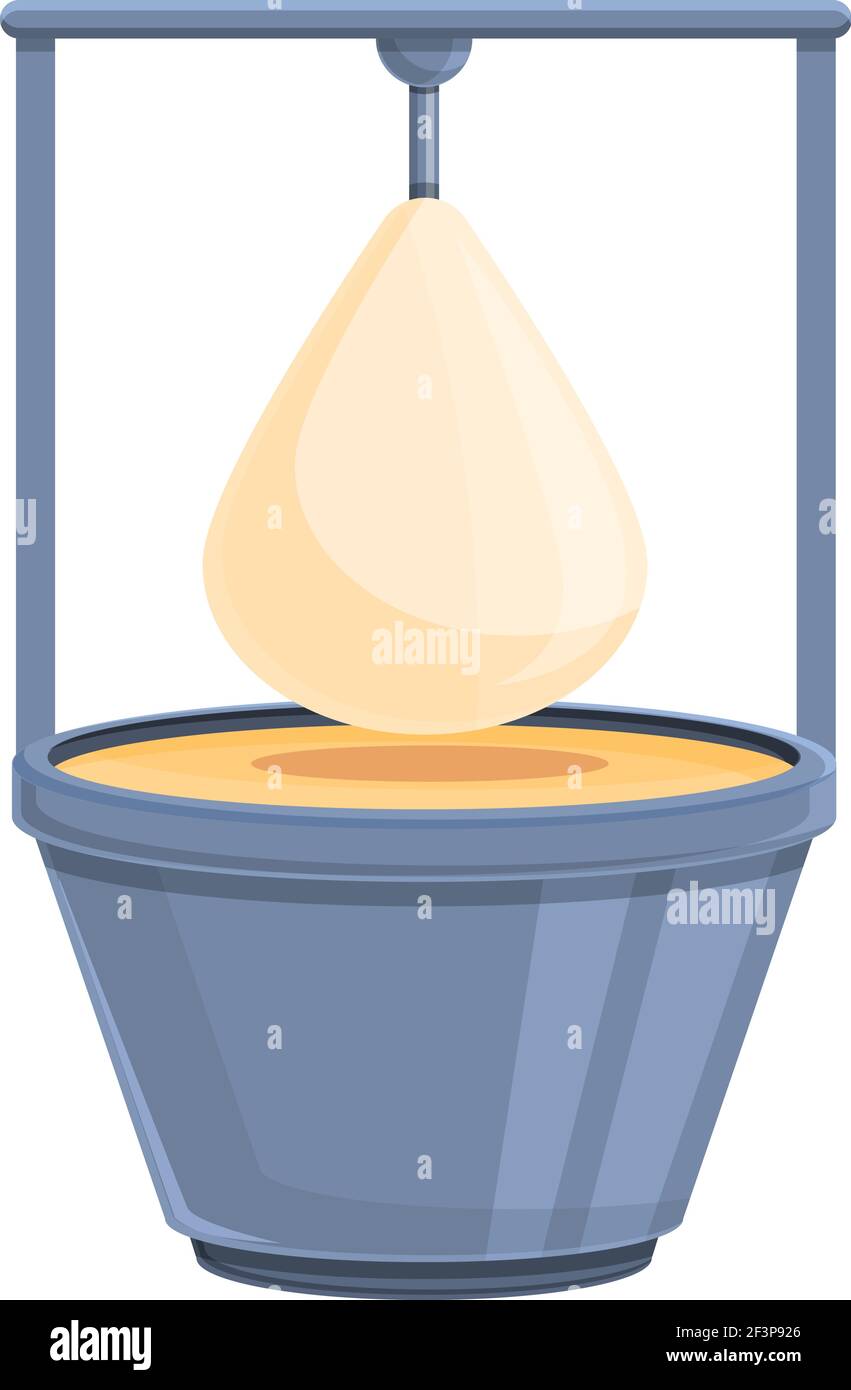 Cheese coagulation icon. Cartoon of cheese coagulation vector icon for ...