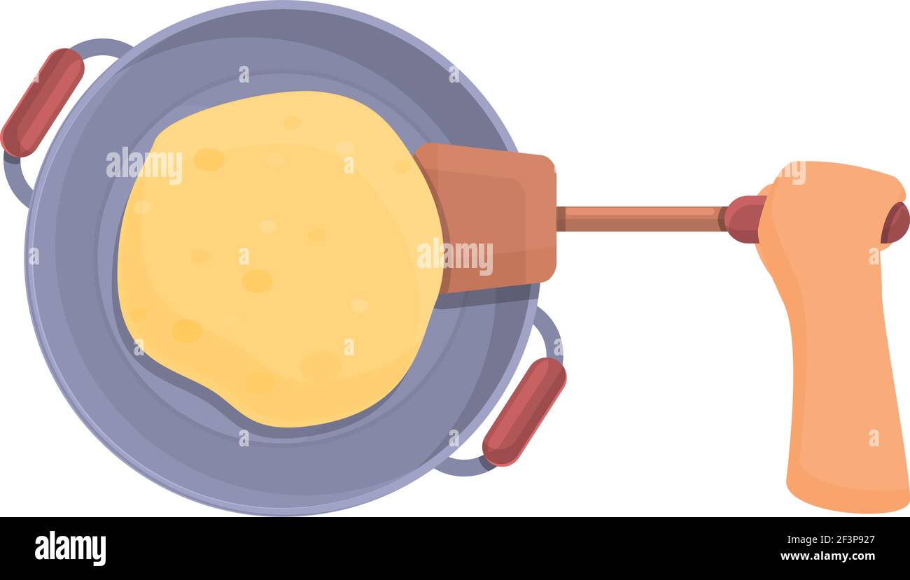 Pan cooking icon. Cartoon of pan cooking vector icon for web design ...