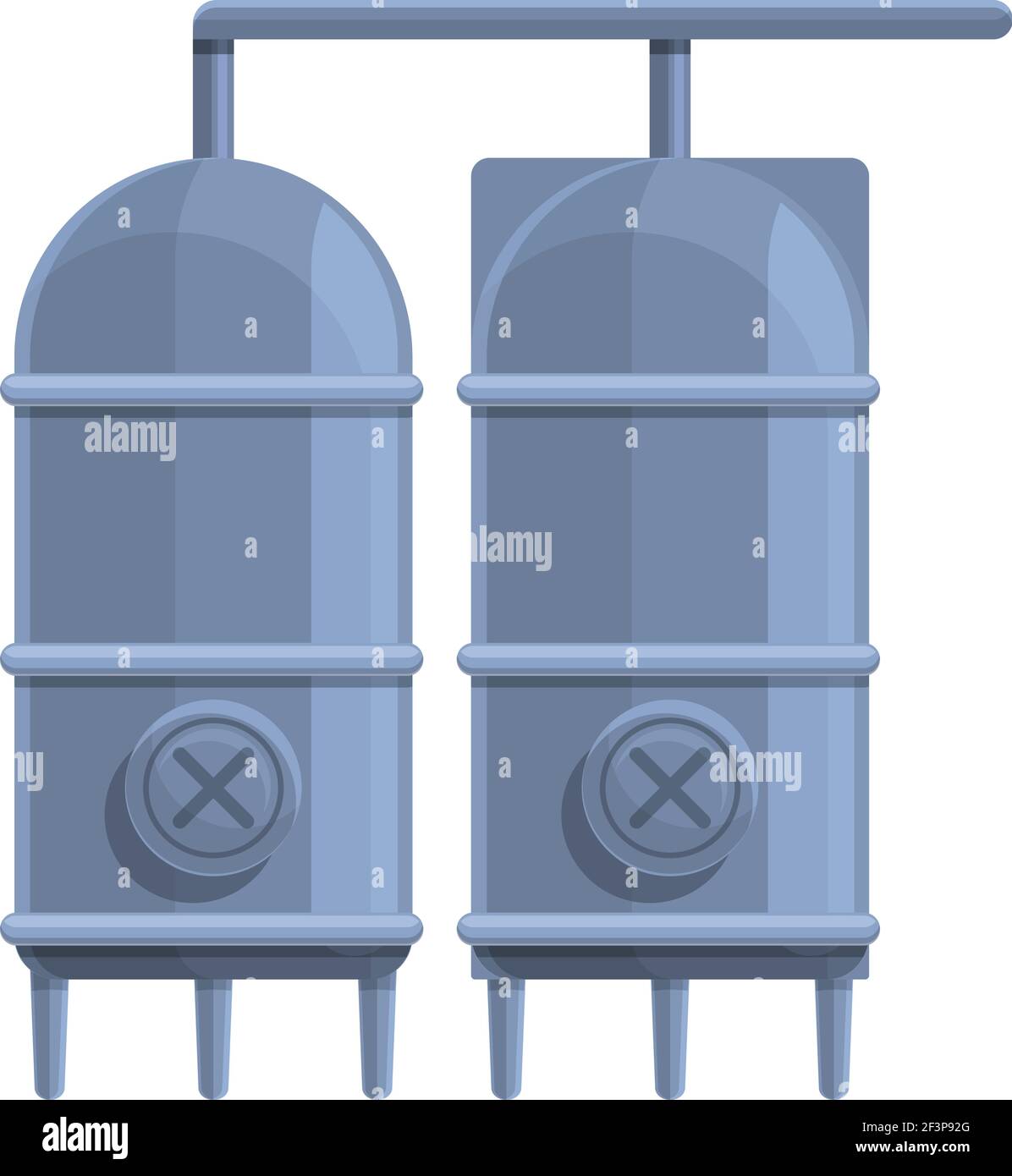 Storage milk tank icon. Cartoon of storage milk tank vector icon for ...
