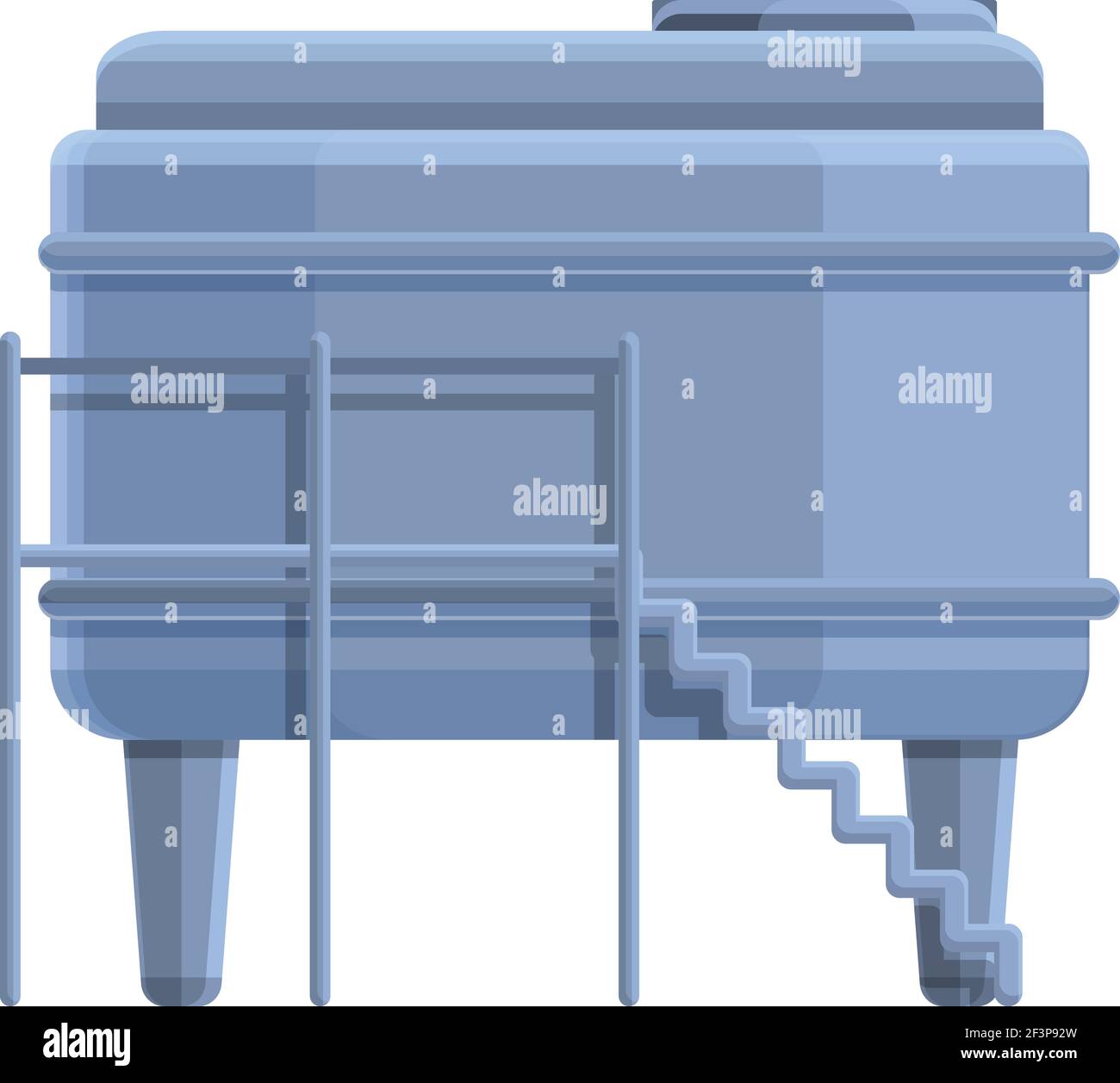 Milk factory tank icon. Cartoon of milk factory tank vector icon for ...