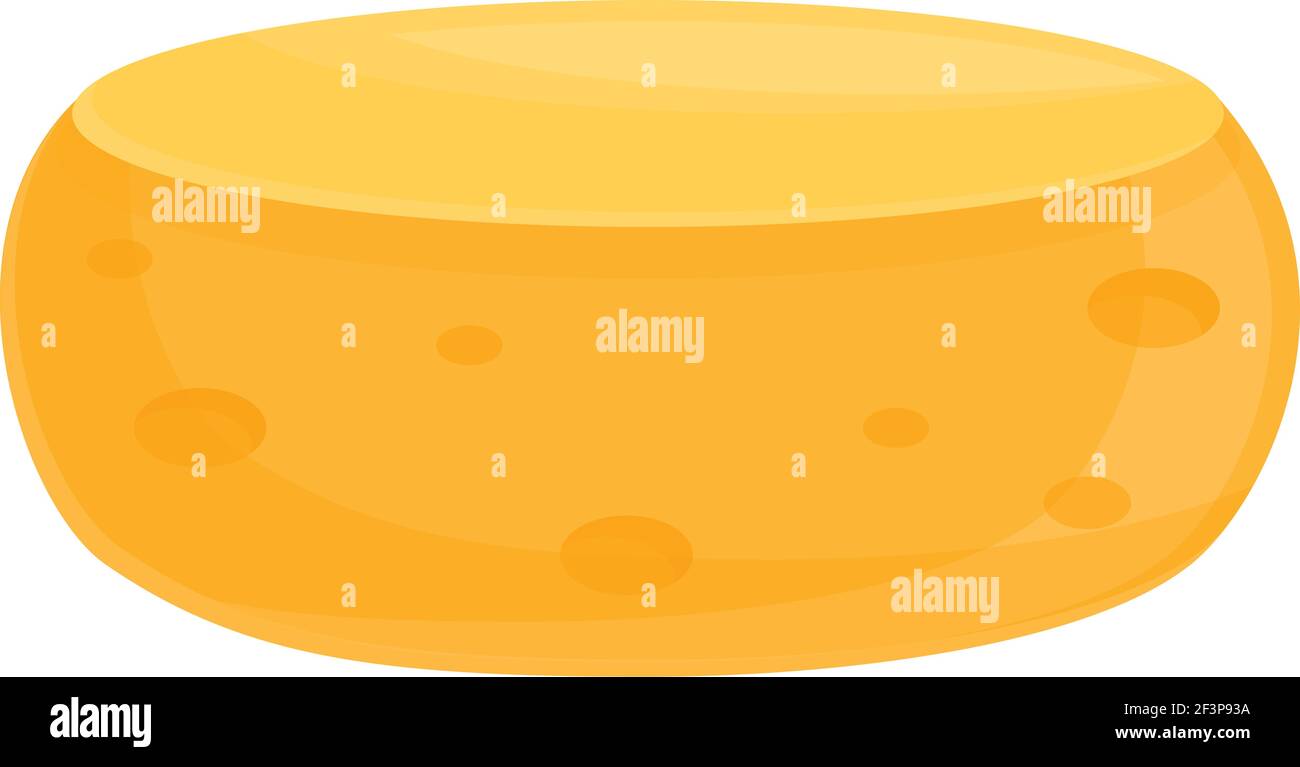 Cheese wheel icon. Cartoon of cheese wheel vector icon for web design ...