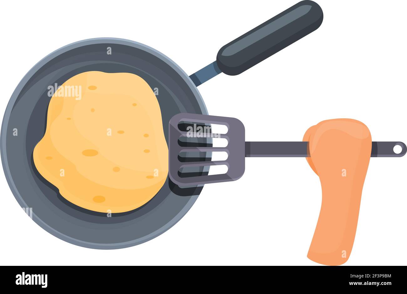 Frying pan cook icon. Cartoon of frying pan cook vector icon for web ...