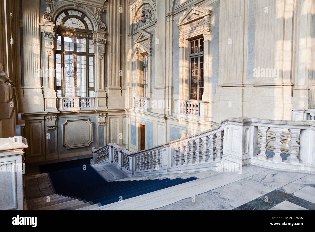 Palazzo madama turin stairs hi-res stock photography and images - Alamy