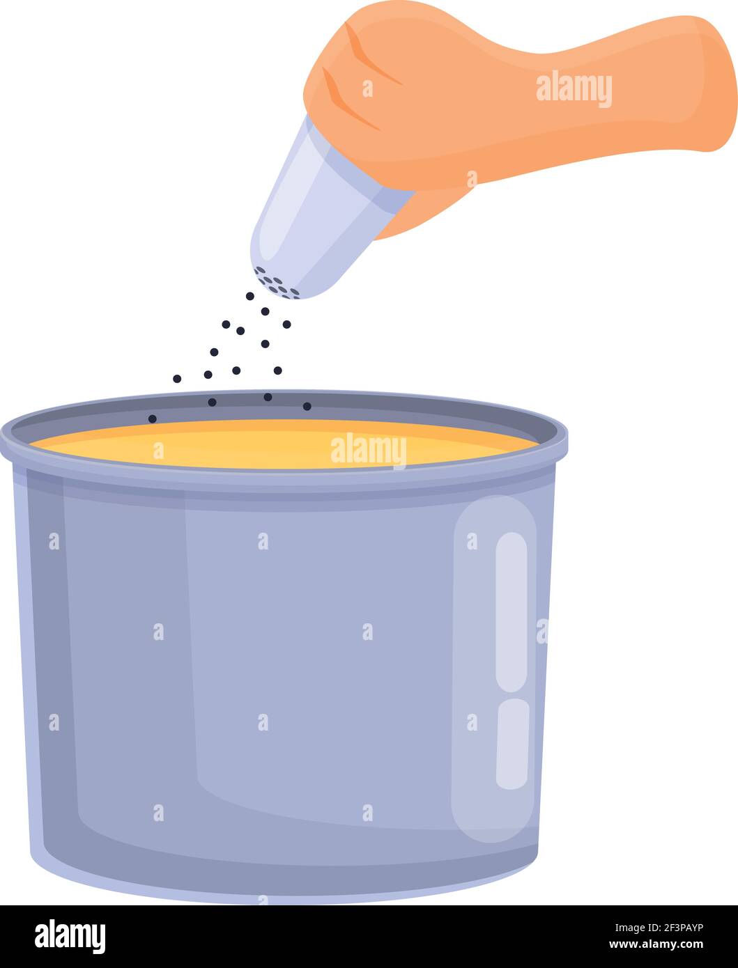 Salting food icon. Cartoon of salting food vector icon for web design ...