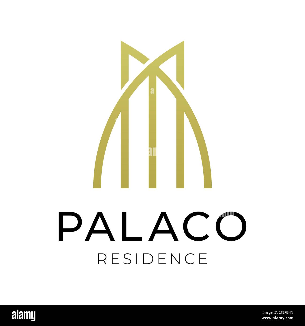 Abstract geometric logo design for hotel, real estate, or construction ...