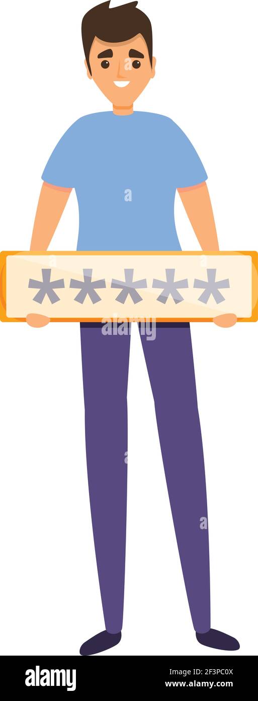 Password privacy icon. Cartoon of Password privacy vector icon for web ...